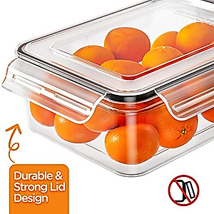 HOMETALL 40 PCS Food Storage Containers with Lids Airtight, 100% Leakproof Plastic Meal-Prep Containers Reusable(20 Containers & 20 Lids),Microwave and Dishwasher Safe, Includes Labels & Pen