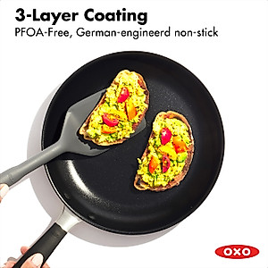 OXO Frying Pan, Non Stick Magneto Induction Pan - Induction & Oven Safe Cookware - 30 cm, Black