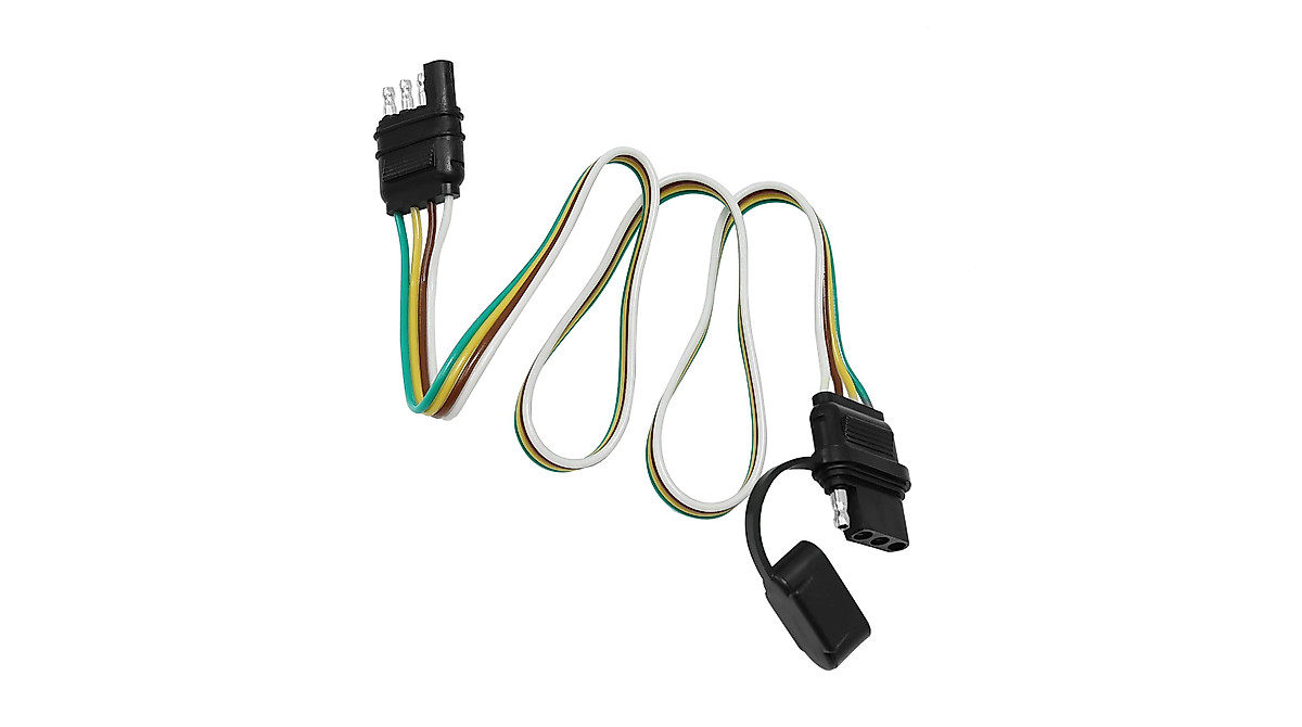 Hoypeyfiy 4-Way Trailer Light Wiring Harness & 4-Pin Plug