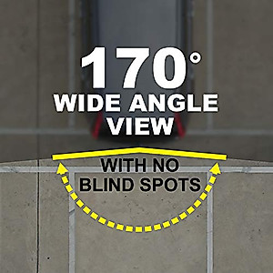 BOSS Audio Systems LPCB40 Rearview Car Backup Camera - License Plate Mount, High Resolution, Color, 170° Wide Angle View, Weatherproof, Wide Angle View, Low Light Friendly, Distance Guide View