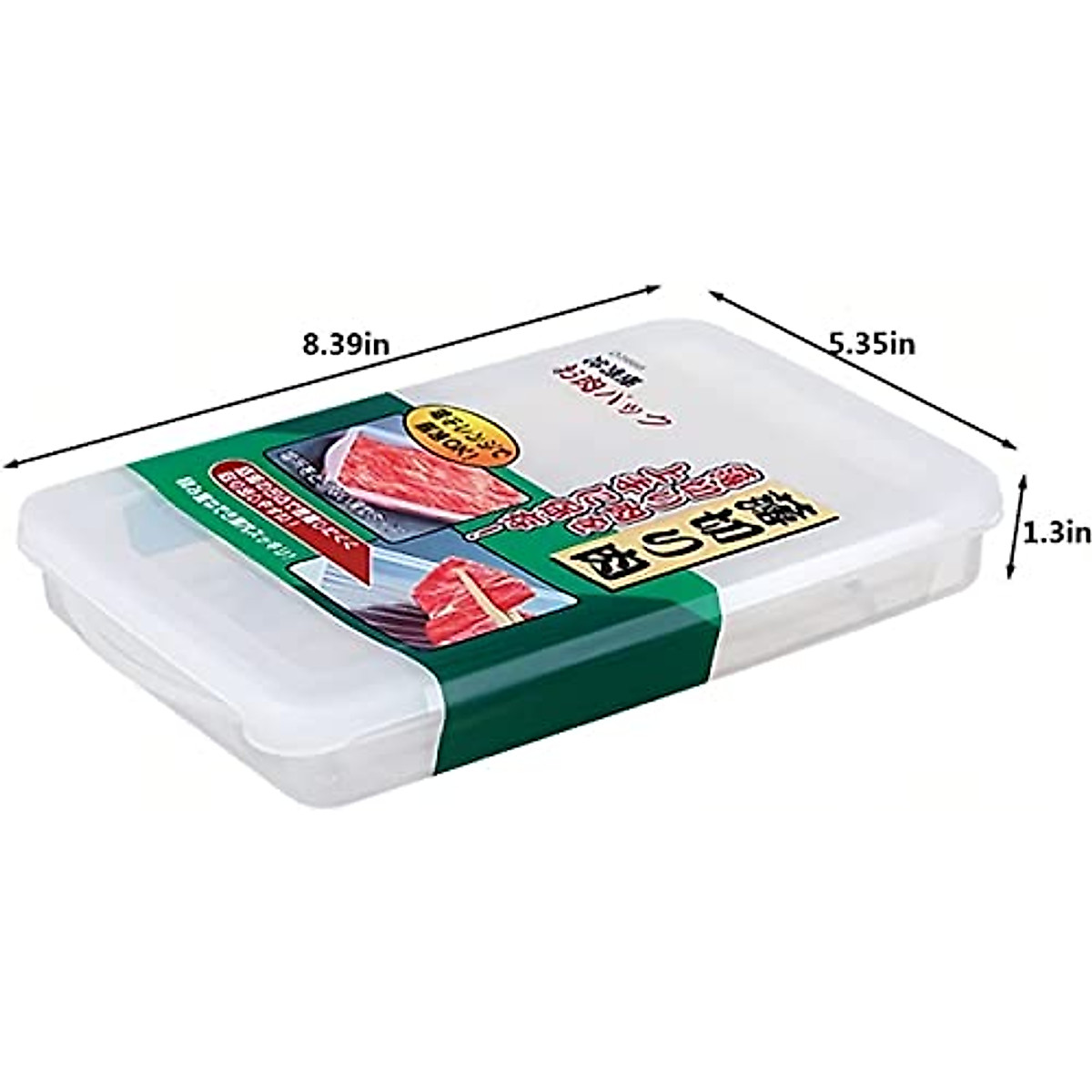 wulikanhua 2 Pack-Cold Dish Storage Container, Deli Meat Container Cold Cuts Fridge Keeper, Cheese Food Storage Container with Lid for Refrigerator, Shallow Low Profile Christmas Cookie Holder