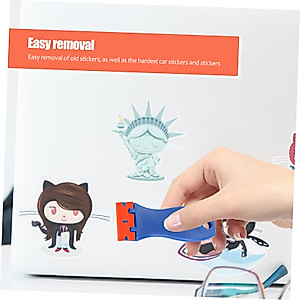 Cabilock 100pcs Scraper Blade Remover Scraper Shovel Blades Spatula Plastic Window Spatula Plastic Cleaning Scraper Sticker Remove Scraper Window Spatula Blades Sticker Removal Scraper