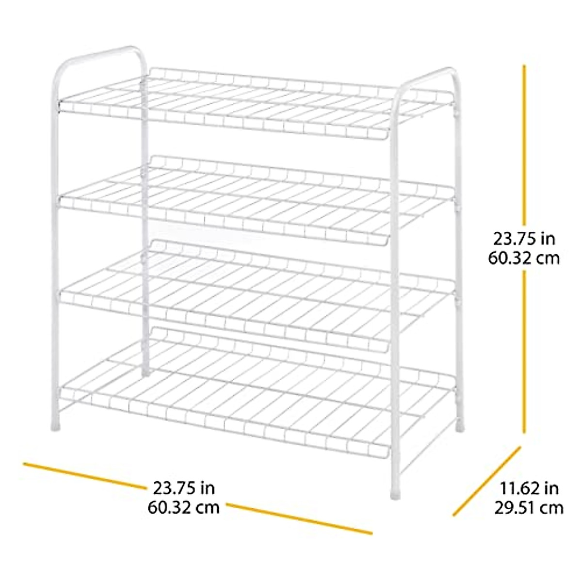 Whitmor, White, 4 Tier, Closet Shelf