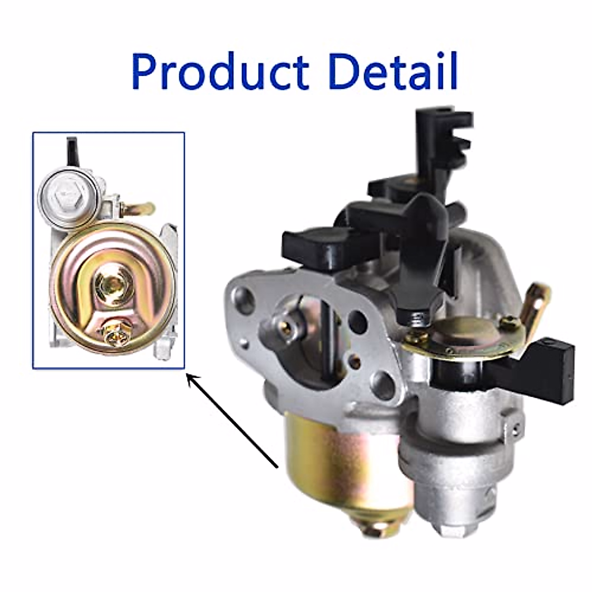 Silscvtt 16100-ZH8-W61 Carburetor Replacement for Honda GX140 GX160 GX168 GX200 5HP 5.5HP 6.5HP Engine 16100-ZH8-W51 16100-ZE1-825 for WT20X Pumps HS522 HS55 HS521 Snow Blower