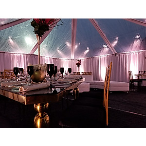 Attractive Durable Stemmed Wine Glasses Set of 6, Lead-Free, Tinted Black Glass with Clear Stem, Quality Drinking Glasses for Red or White Wine. - 15oz Glassware Cups.