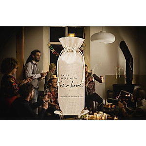 Housewarming Wine Gift Bags, New Home Wine Bag For Friends, Client Gift From Realtors, 1 Pc Wine Bag (A47)