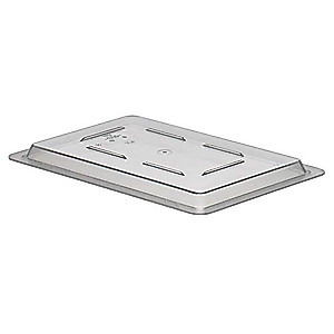 Cambro 1218CCW135 Camwear Clear 12" x 18" Food Storage Box Cover/Lid