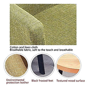 IWQHQXR Office Conference Table, Living Room Table and Chair Set Nordic Simple Wooden Round Dining Table Home Living Room Study Bedroom Display 1 Table 4 Chairs (Color : Brown) (Color : Red+Black)