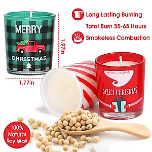 12 Days Christmas Scented Candles Gift Set for Women Advent Calendar Candle Gift 12PCS 1 oz Soy Wax Candles Christmas Birthday Gift for Men