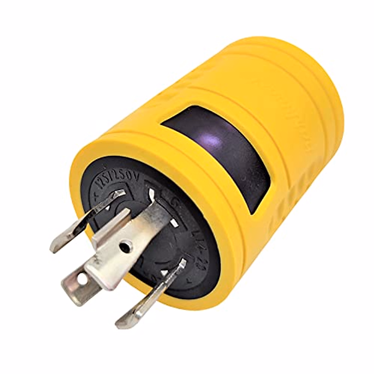 Parkworld 884975 Generator Adapter 4-Prong Locking 20A L14-20 Plug to 30A Locking L14-30 Receptacle