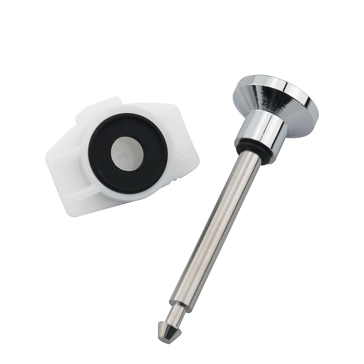 YHXiXi Bathtub Faucet Diverter Repair Kit, Includes 1 Diverter Stem, 1 Cup Seal and 1 Door, Bathroom Shower Bathtub Leak Faucet Repair Replacement Parts, Chrome Plated