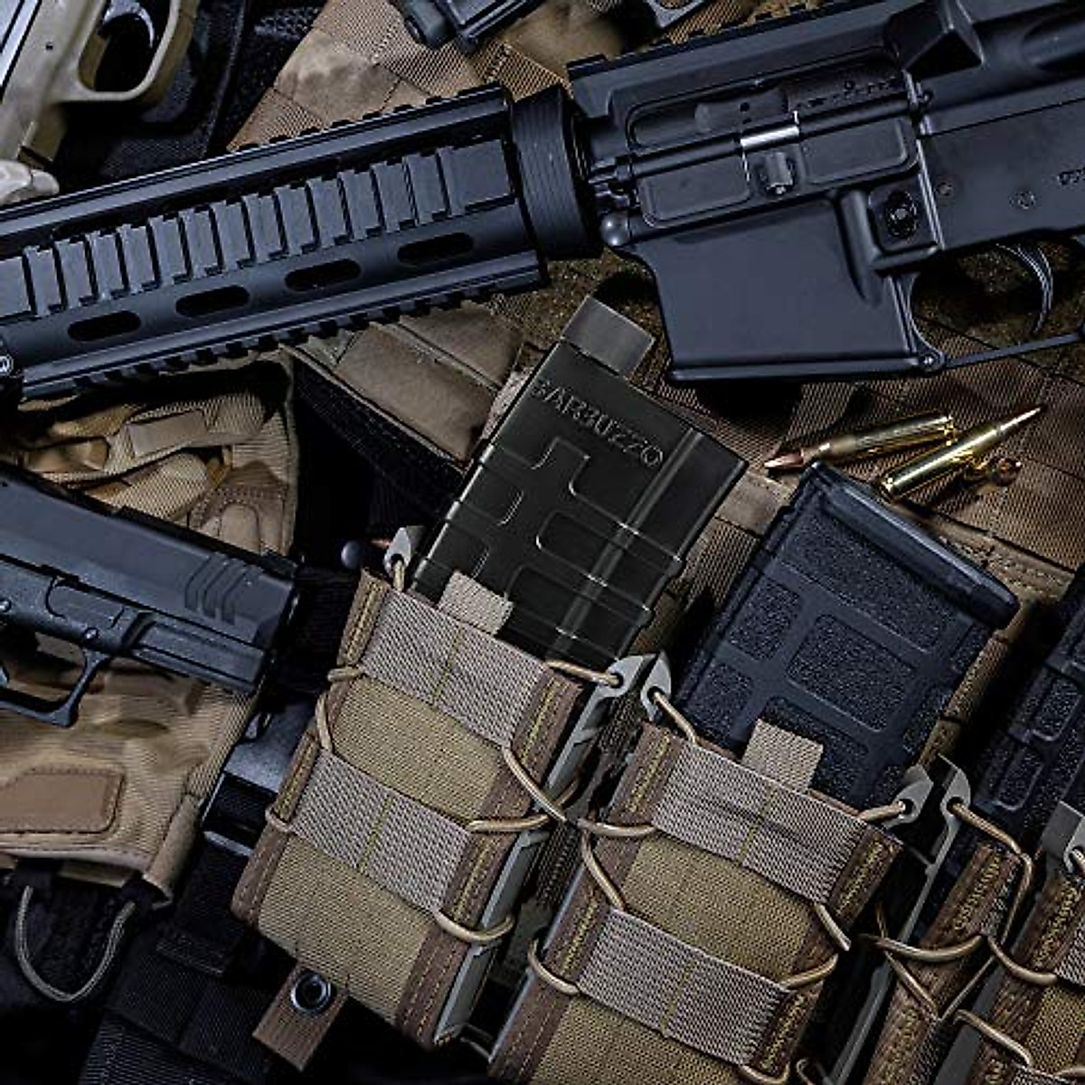 Barbuzzo AR-15 Liberty Flask, 7 Ounce, Black