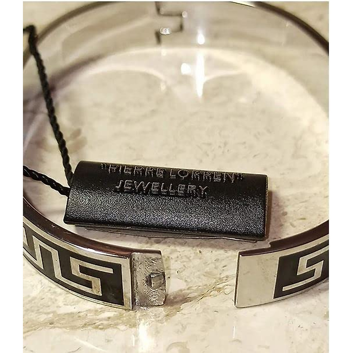 Meander Designer HANDMADE Jewelry Silver Greek Key Bracelet Gold 10mm Exquisite Greek Style Jewelry Infinite Bracelet Life Love Happiness Symbol Valentine day gift for her birthday Silver pierrelorren