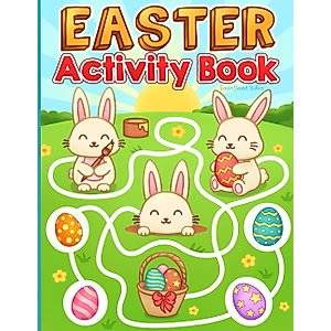 Easter Basket Stuffers: Easter Activity Book for Kids
