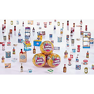 5 Surprise Mini Brands Series 2 by ZURU (2 Pack) Amazon Exclusive Mystery Real Miniature Brands Collectible Toy Capsule - Gold ( PVC Tube Packaging)
