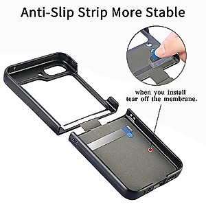 phone flip case Case Compatible with Samsung Galaxy Z Flip 5 Case with Ring ,Galaxy Z Flip 5 2023 Premium PU Leather Protective Phone Case Cover ,Slim Thin Protection Wireless Charging Shockproof Case