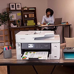 Brother MFC-J5340DW Business Color Inkjet All-in-One Printer with Printing up to 11”x17 (Ledger) Size Capabilities