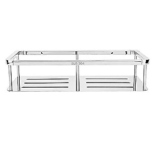 Yosoo Bathroom Wall Mounted Shelf,304 Stainless Steel Wall Mounted Shampoo Storage Basket Holder Organizer Bathroom Kitchen, 30 x 13 x 5 cm