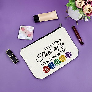 Sazuwu Bingo Lover Gifts Gambling Gift for Women Makeup Bag Bingo Player Game Gifts Birthday Gifts for Friend Female Cosmetic Bag Casino Lovers Gifts Christmas Gifts for Her Cosmetic Travel Pouch