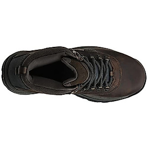 TimberlanD Women's White LeDge MiD Ankle Boot,Dark Brown,8 M US