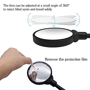 ROYOR Bike Mirrors for Handlebars Rearview Mirror - Bicycle Mirrors for Handlebars, 360° Adjustable Rotatable Bicycle Mirror for Electric Bike, Mountain Bike and Road Bike