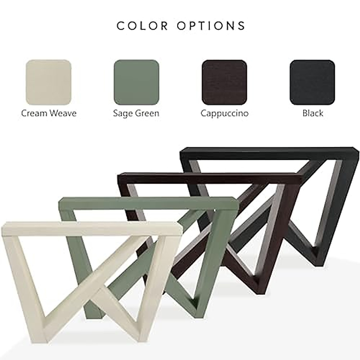 HOMES: Inside + Out Naomi Modern Decorative Accent Console with W-Shaped Legs, Narrow Desk, Wood Entryway Console Table for Living Room, Hallway, Entrance, Small Spaces, Cappuccino