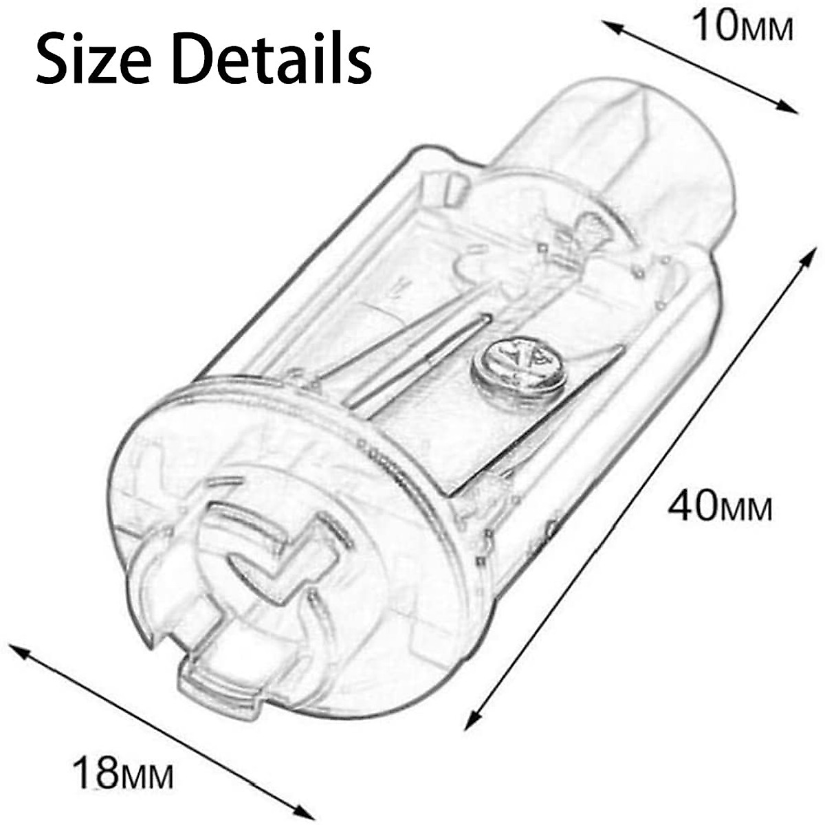 Aogwat Electric Pencil Sharpener Blade, Suitable for No.2/Colored Pencils(6-8mm)/School Pencil Sharpener/Classroom/Office/Home 4Pcs/Set（Black）