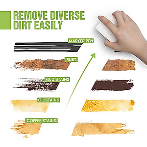 Cleaning Sponge Eraser, 100Pack Eraser Sponges Foam, Melamine Sponge Erasers Dish Scrubber, Extra Sturdy Mister Clean Pads Cleaner for Kitchen, Bathroom, Furniture, Wall, Floor, Wash Supplies