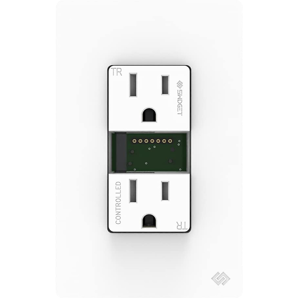 Swidget Customizable Outlet - Add a Wi-Fi or Z-Wave Insert to make it a smart outlet, smart plug, Wi-Fi Plug, Z-Wave Plug. Compatible with Alexa, Google Assistant, IFTTT. 15Amp, Tamper Resistant, ETL