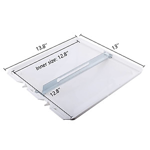 Wadoy 13 x 13 inch RV Camper Vent Cover/Lid Comaptible with Jensen 40152 Metal Base 1994 & Up Models, Universal Roof Vent Cover Replacement for RV, Trailer, Camper, Motorhome