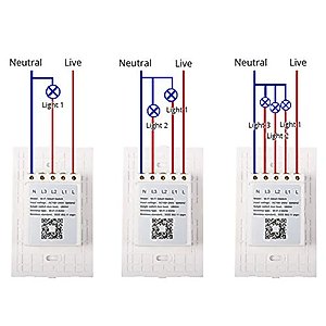 WiFi Smart Wall Touch Light Switch Glass Panel Wireless Remote Control by Mobile APP Anywhere Compatible with Alexa,Timing Function No Hub Required (Wall Switch 2 Gang)