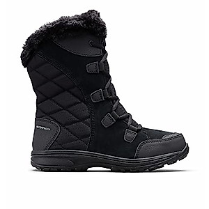 Columbia Women's Ice Maiden II Snow Boot, Black/Columbia Grey, 8.5 M US