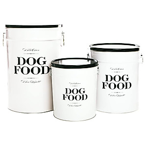Harry Barker Bon Chien Dog Food Storage Canisters, Large 40lbs of Food