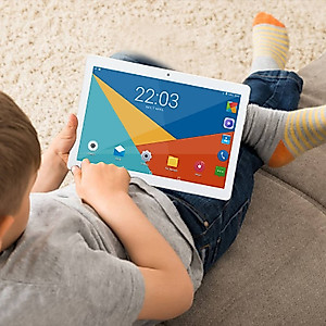 10 Inch Tablet PC, 1080P IPS HD Touch Screen Tablets for Adults and Kids, Octa Core Processor, 2GB 32GB RAM 128G Expandable, Dual SIMs, Display (US Plug)