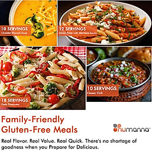 Numanna No-Gluten Family Pack Bucket 126 Servings Breakfast, Lunch, Dinner Meals Non-Gmo, No Msg, No Added Preservatives Easy to Prepare Emergency Survival Food Made in USA 25 Year Shelf Life