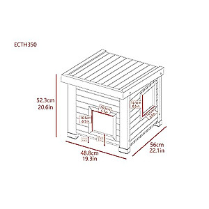 New Age Pet ECTH350 ecoFLEX Albany Outdoor Feral Cat House, Multicolor
