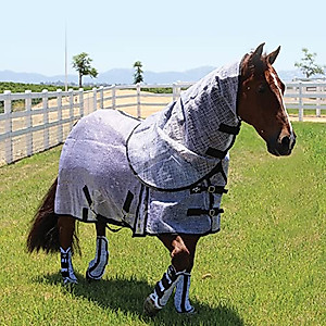 Professional's Choice Fly Boots | Gray & Black | Large Size 12.5 x 0.25 x 14 Inches | 4 Pack