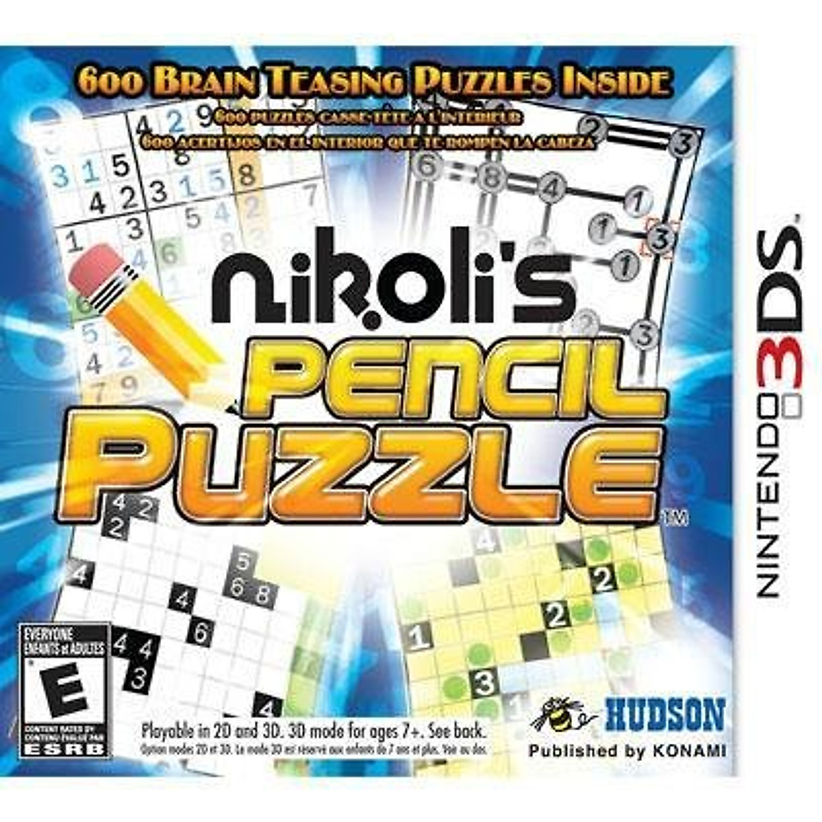 Exclusive Nikoli's Pencil Puzzle 3D 3DS By Konami