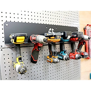 Power Deck Cordless Tool Holder 6 Slot for Drills and Impacts Various Brands Speed Fabrication Tool Holder American Made