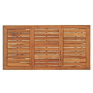 Camerina 5 Piece Patio Dining Set Outdoor Dining Table Set Patio Table and Chairs Set Outdoor Patio Dining Set Solid Wood Acacia 3154394