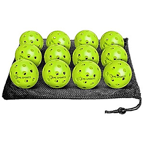 Marc Logan Sports Outdoor Pickleball Balls - Durable & High Performance Pickleball Outdoor Balls | Perfect Pickleball Trainer or Pickleball Gifts for Every Player in-Between | Pickle Ball Sports Balls