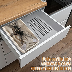 2 Pack Rolling Slim Laundry Basket Laundry Hamper with Wheels and Handle Foldable Waterproof Narrow Corner Clothes Storage Bins Tall Laundry Basket for baby's room/Laundry Room Etc,(42L,Beige+Grey)