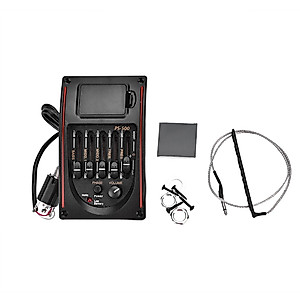 Piezo Pickup Under Saddle,EQ PS 500 5Band Equalizer Digital Guitar Preamp Piezo Tuner Pickup for Acoustic Guitar Gitarren Pickup Eq Ps-500 acoustic guitar preamp system guitar equalizer set
