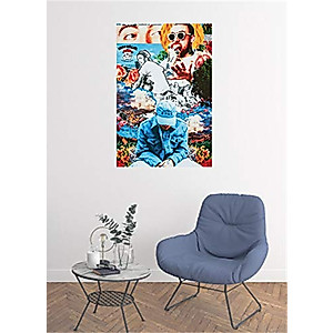 Buyartforless Mac Miller Collage 36x24 Music Art Print Poster, multicolor