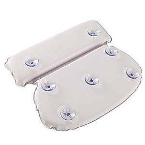 Epica Bath Pillow | Luxury Bathroom Accessories for Women & Men, Bathtub Decor, Bath Essentials | Non-Slip Waterproof Pillow with Strong Suction Cups, Hot Tub Neck Support, Bathtub Spa Pillow, Oval