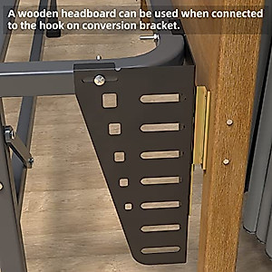 2 PCS Headboard Brackets for Metal Bed Frame,Adjustable Footboard Brackets Attach Headboard to Bed Frame,Compatible with 14,16,18inches Headboards