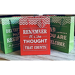 Large 13" Gift Bags - Pack of 5 - Funny Gift Wrap