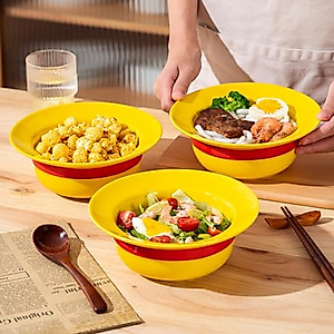 Feellawn Straw Hat Ramen Bowl With Chopsticks for Anime Fans（Ceramic）