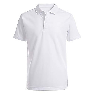 Nautica mens Uniform Short Sleeve Performance Polo Shirt, White, X-Large US