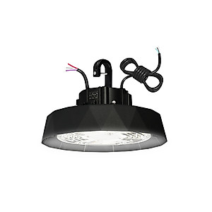 Sokply UFO LED High Bay Light 100W13000LM (370W HPS Eqv.), 5000K Daylight 0-10V Dimmable LED Shop Light with 6Ft Hard Wired Cable, IP65 Waterproof for Warehouse Garage Workshop ETL/DLC Listed(1 Pack)